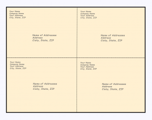 Postcards – Perforated Paper Products